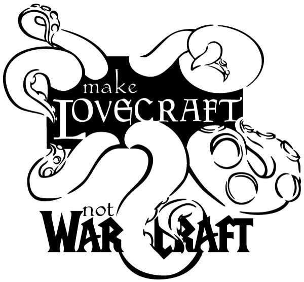 Lovecraft/Warcraft shirt graphics – an elaborate flight of fancy